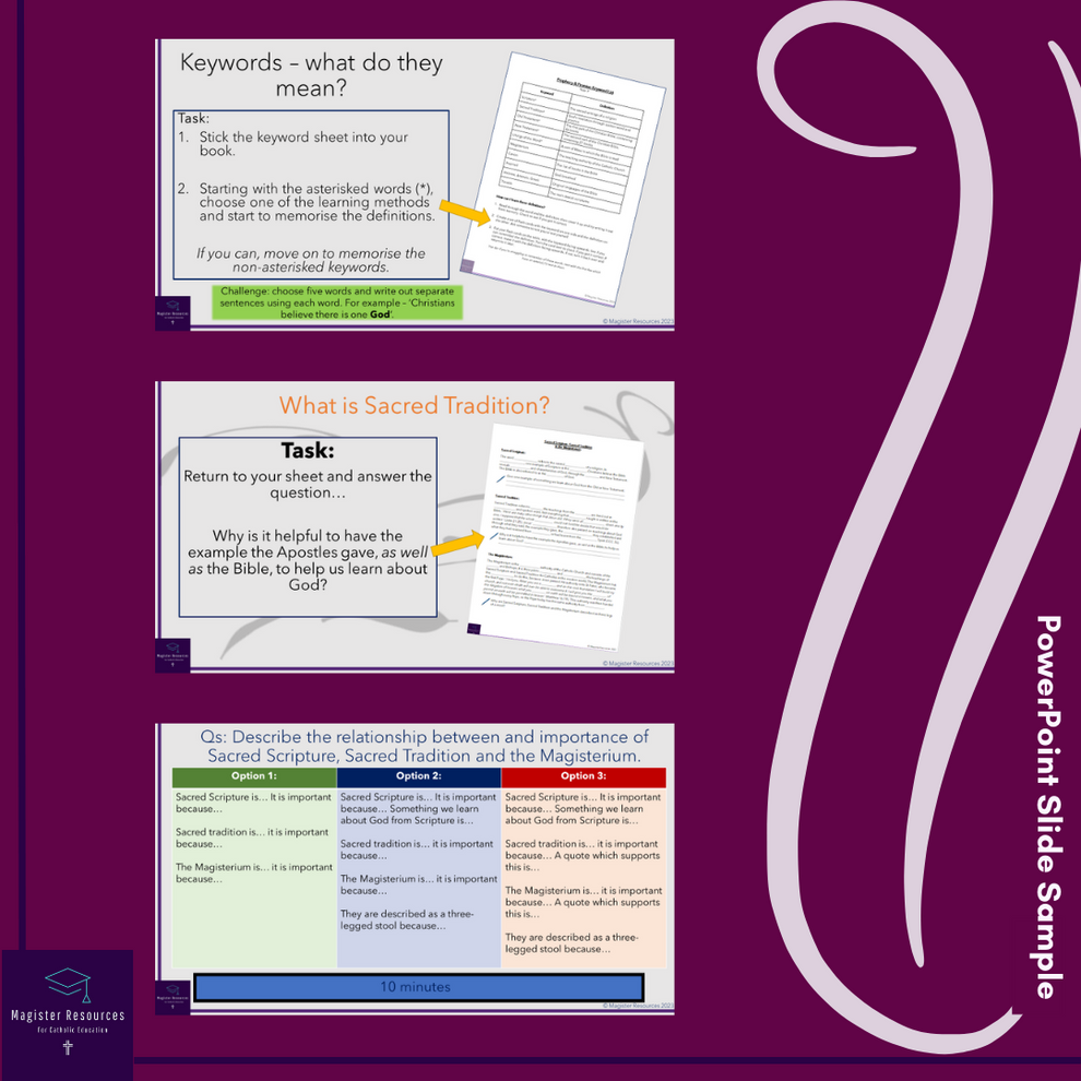 Scripture & Tradition – Magister Resources Ltd