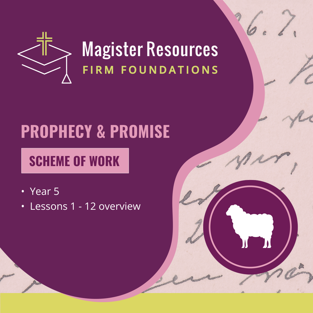 Scheme of Work: Prophecy & Promise Yr 5 – Magister Resources Ltd